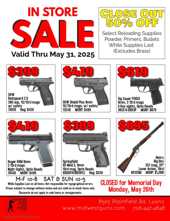 Chicago Land Firearms Dealer and Gun Range — MidWest Guns