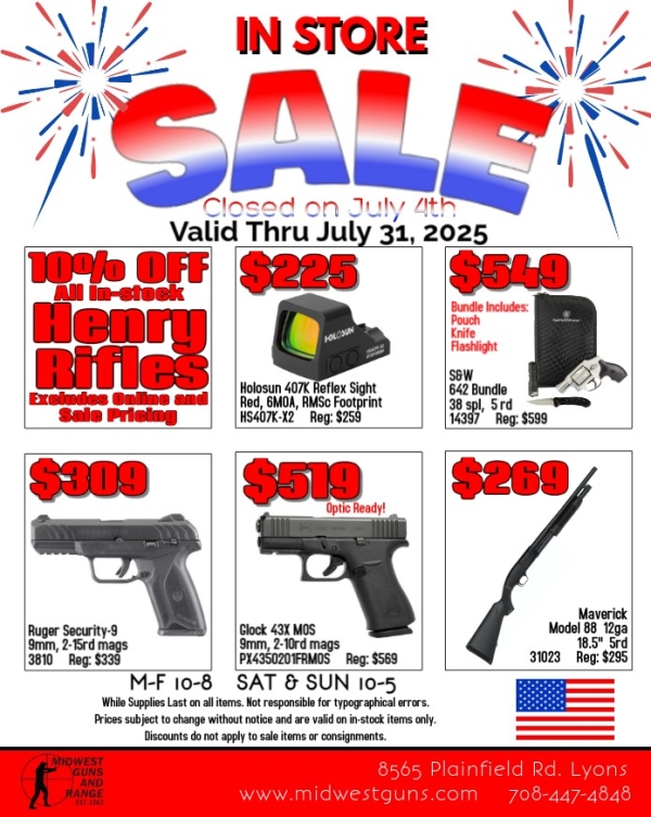 Chicago Land Firearms Dealer and Gun Range — MidWest Guns